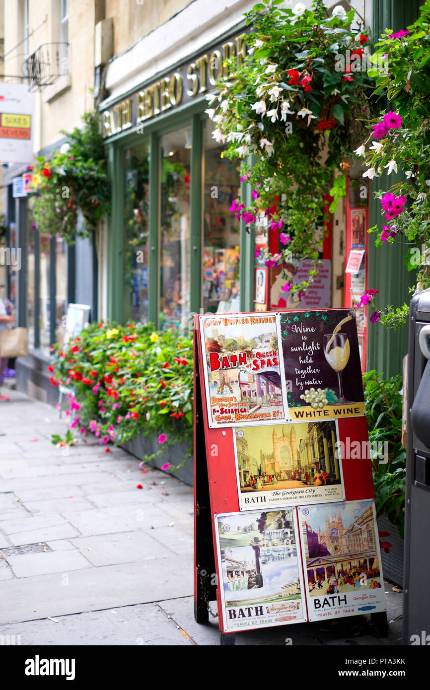 Bath Retro Store with A-Frame with some poster samples available for ...