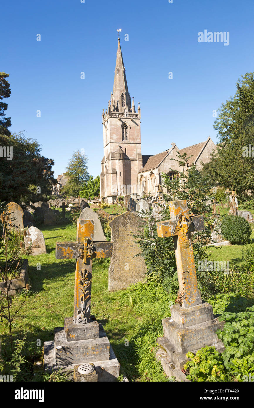 Graveyard of Church of Saint Bartholomew, Corsham, Wiltshire, England ...