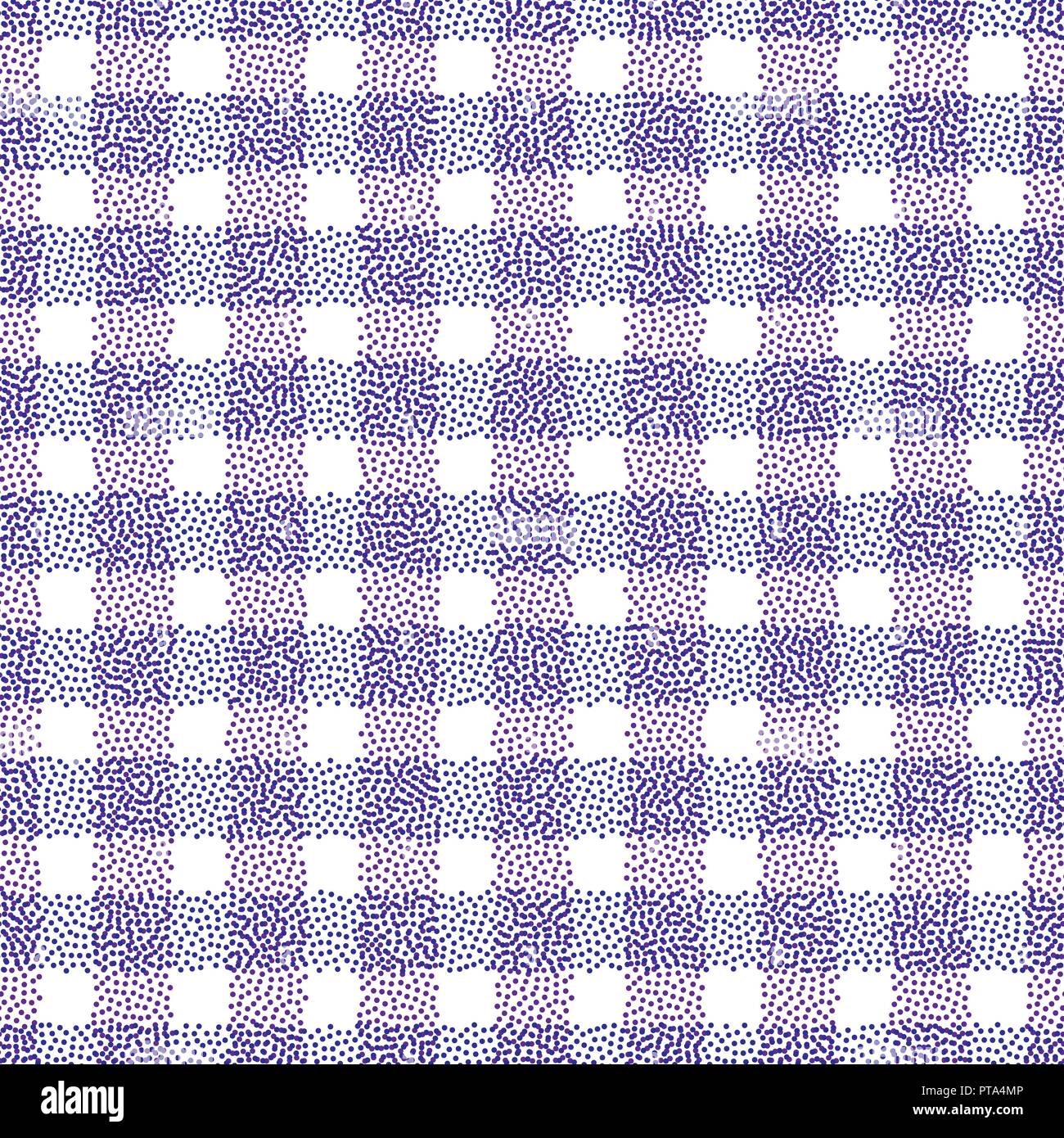 Dotted Lattice Vector Seamless Pattern Abstract Dots Stripes Background Scottish Cell Modern