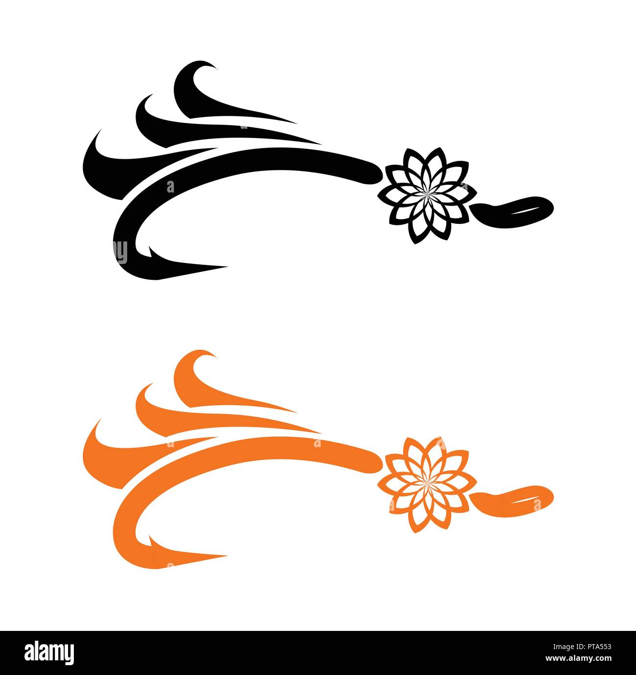 Fly Fishing Vector Illustration isolated on white Stock Vector Image ...