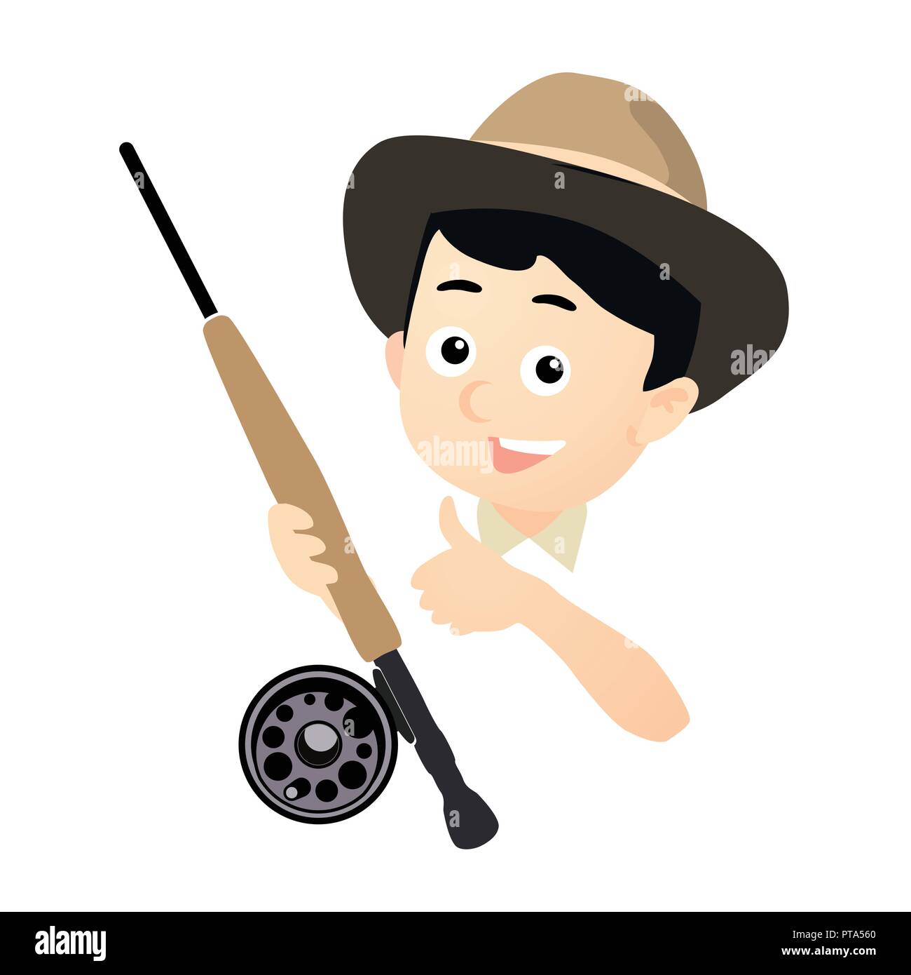 Fisherman element Cut Out Stock Images & Pictures - Alamy