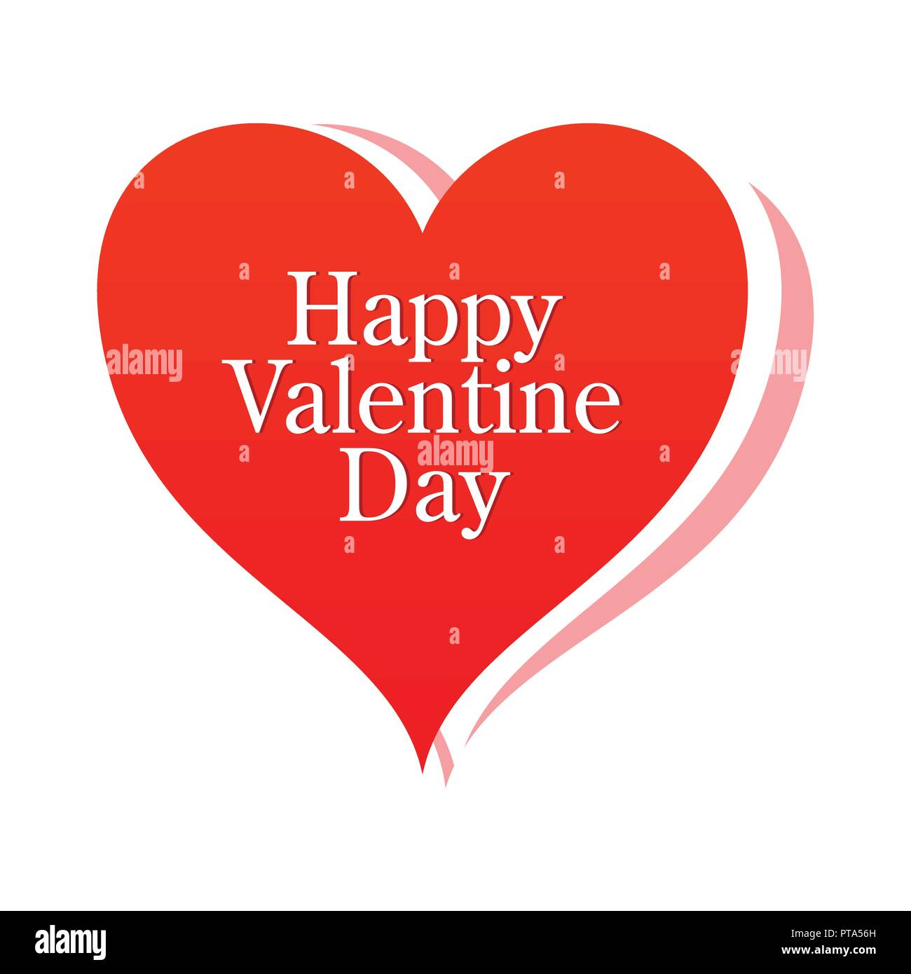 Valentine's Day with Heart Stock Vector Image & Art - Alamy