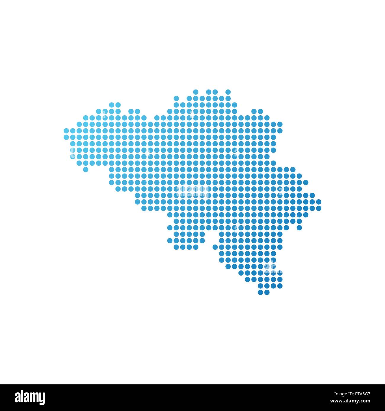 Map of Belgium, Vector Icon in blue color Stock Vector Image & Art - Alamy