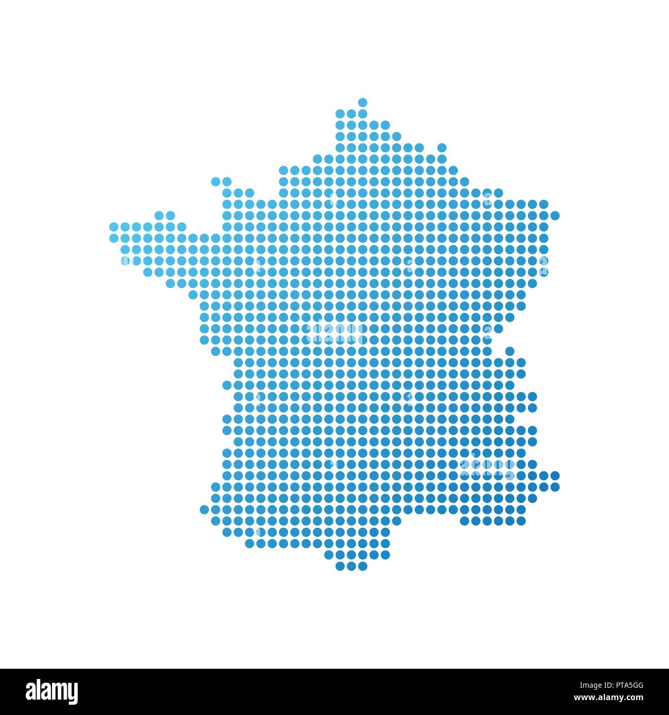 France county map Cut Out Stock Images & Pictures - Alamy