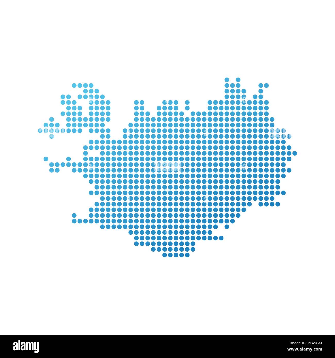 Iceland blue map hi-res stock photography and images - Alamy