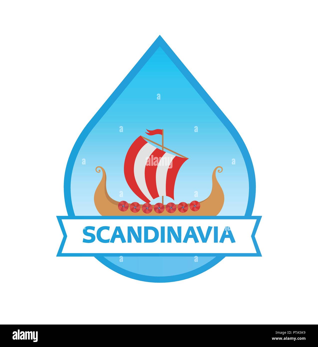 Viking longship illustration hi-res stock photography and images - Alamy