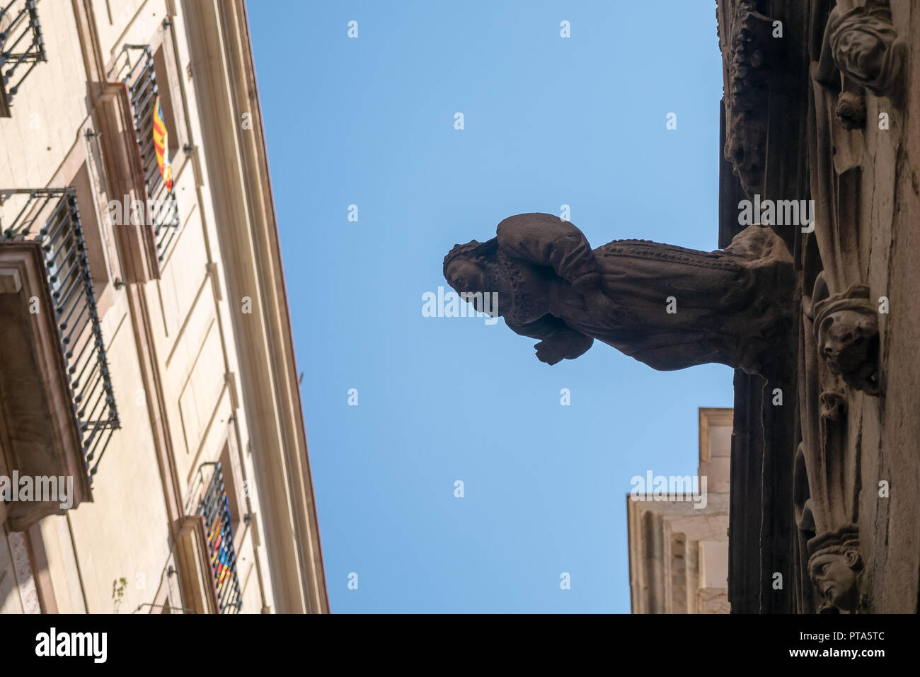 barcelona Spain, ghotic quarter - 2018 September 25: architectural ...