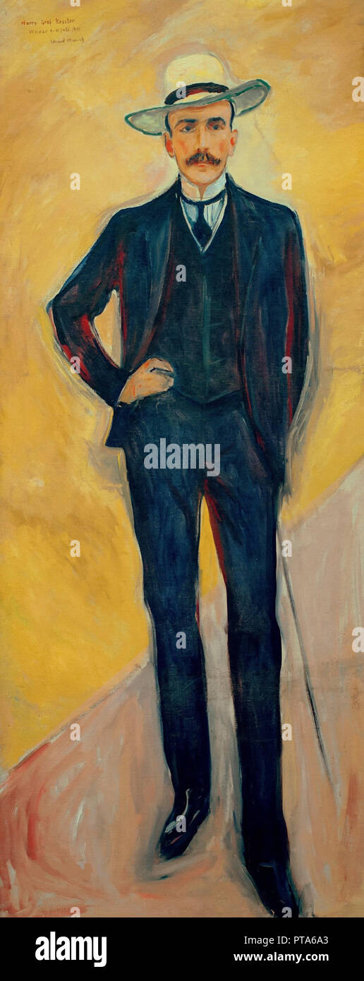 Portrait of Harry Graf Kessler (1868-1937), 1906. Creator: Munch ...