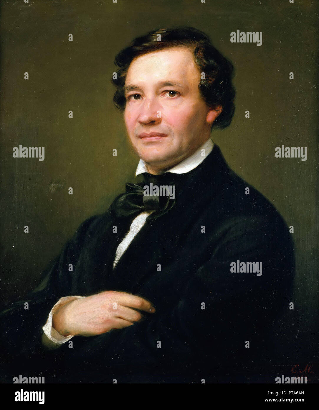 Portrait of the pianist and composer Wilhelm Taubert (1811-1891), 1862 ...