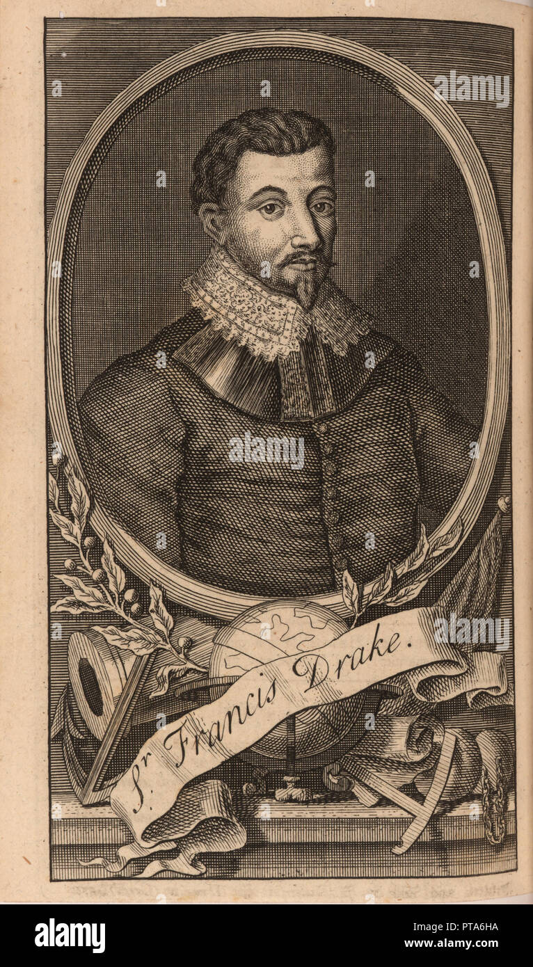 Portrait of Sir Francis Drake, 1741. Creator: Anonymous Stock Photo - Alamy