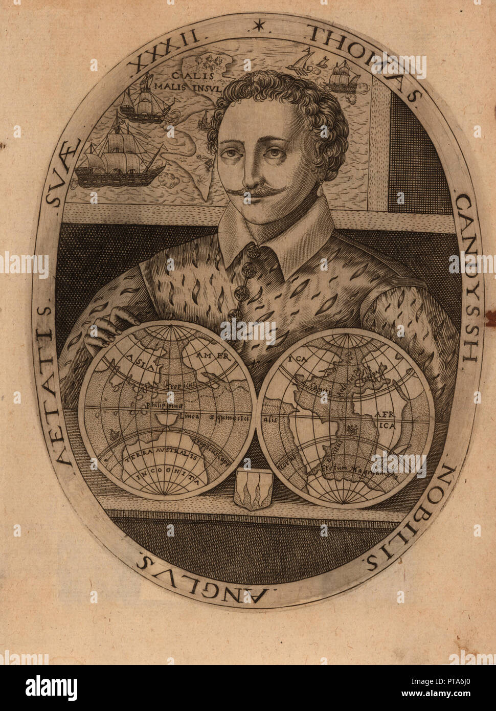 Portrait of Sir Thomas Cavendish (1560-1592), 1596. Creator: Anonymous ...