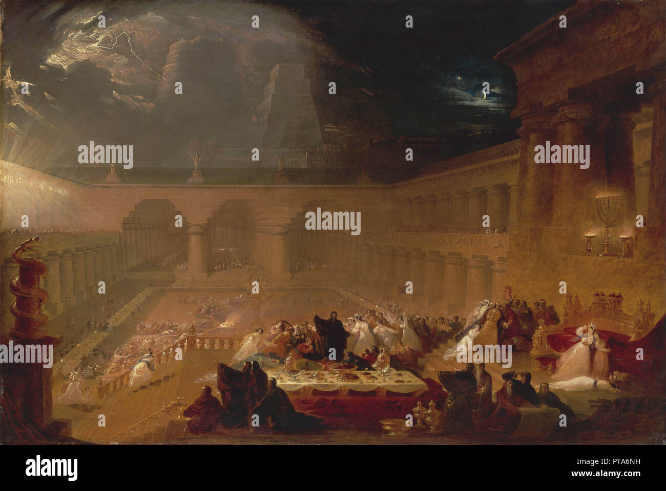 The Feast of Belshazzar, 1820. Creator: Martin, John (1789-1854 Stock ... The Feast of Belshazzar, 1820. Creator: Martin, John (1789-1854 Stock ...