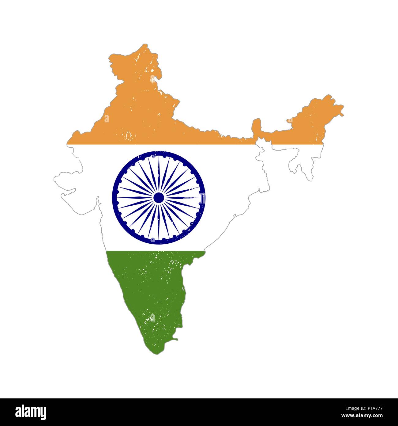 Indian regional flag Cut Out Stock Images & Pictures - Alamy