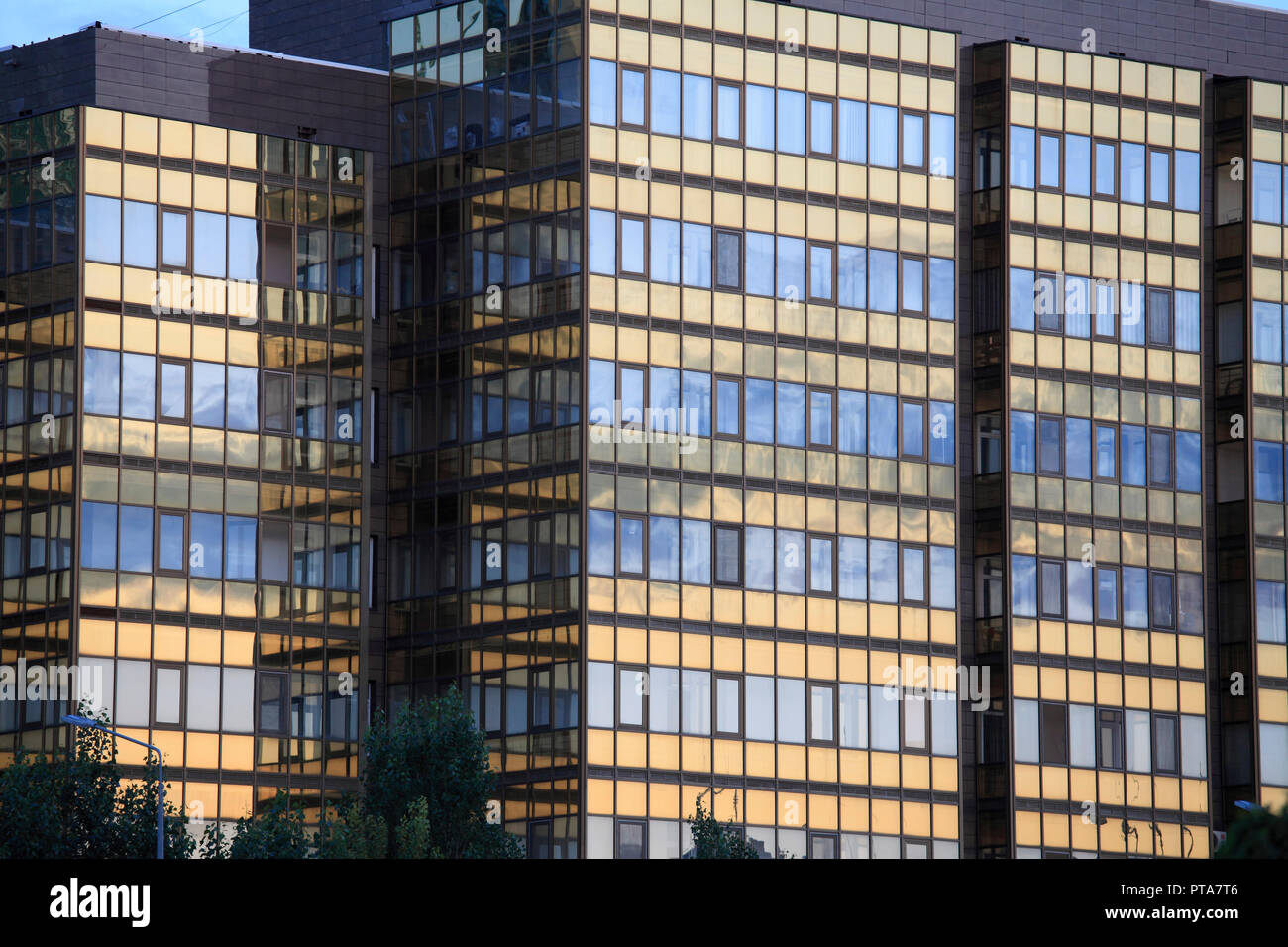 Kazakhstan; Astana, windows, modern architecture, detail Stock Photo ...