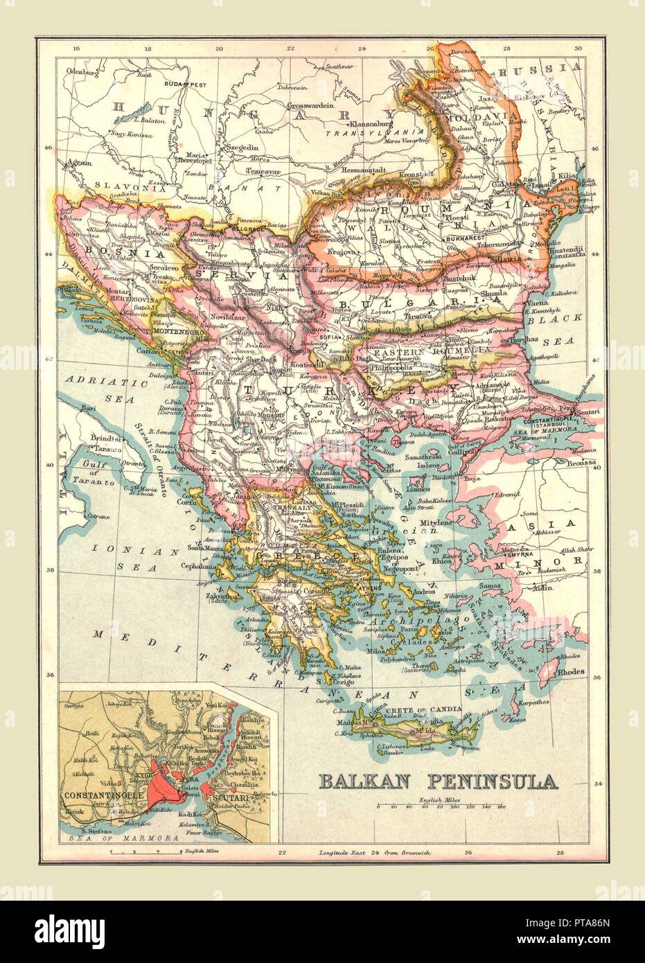 Map Of Crete Stock Photos & Map Of Crete Stock Images - Alamy