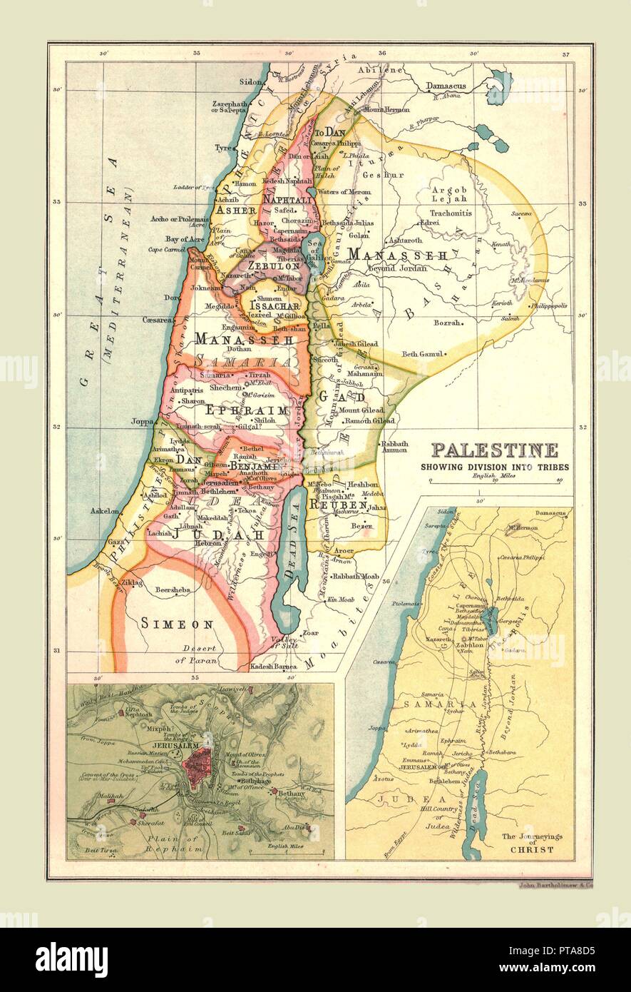 Middle east map 1900s hi-res stock photography and images - Alamy