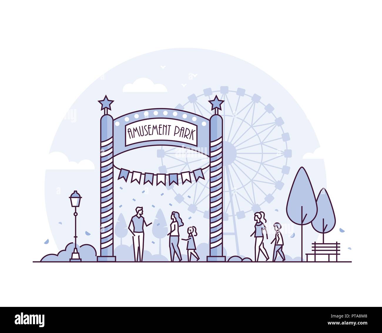 City funfair Cut Out Stock Images & Pictures - Alamy