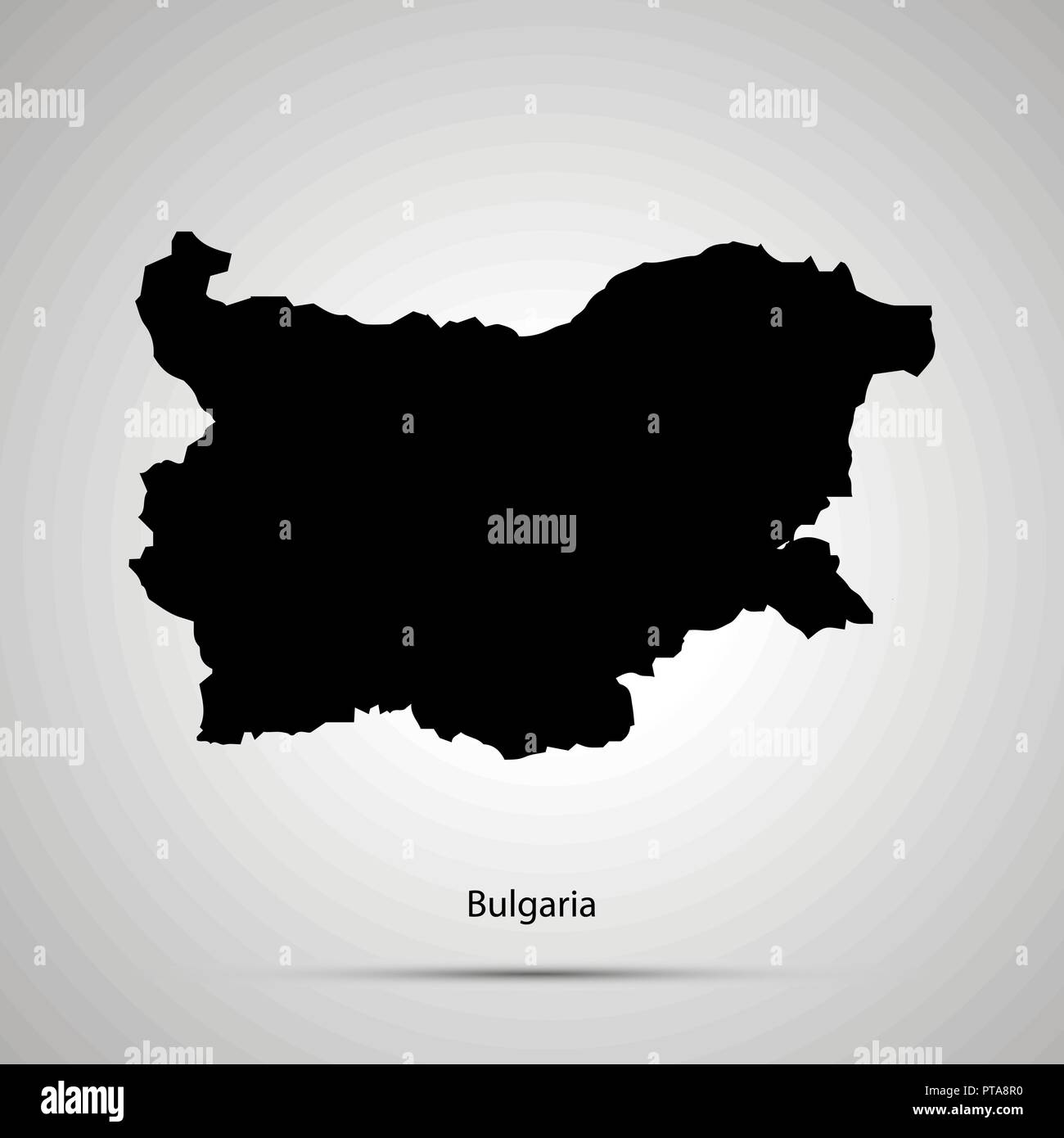 Political Map Of Bulgaria With Sofia High Resolution Stock Photography ...