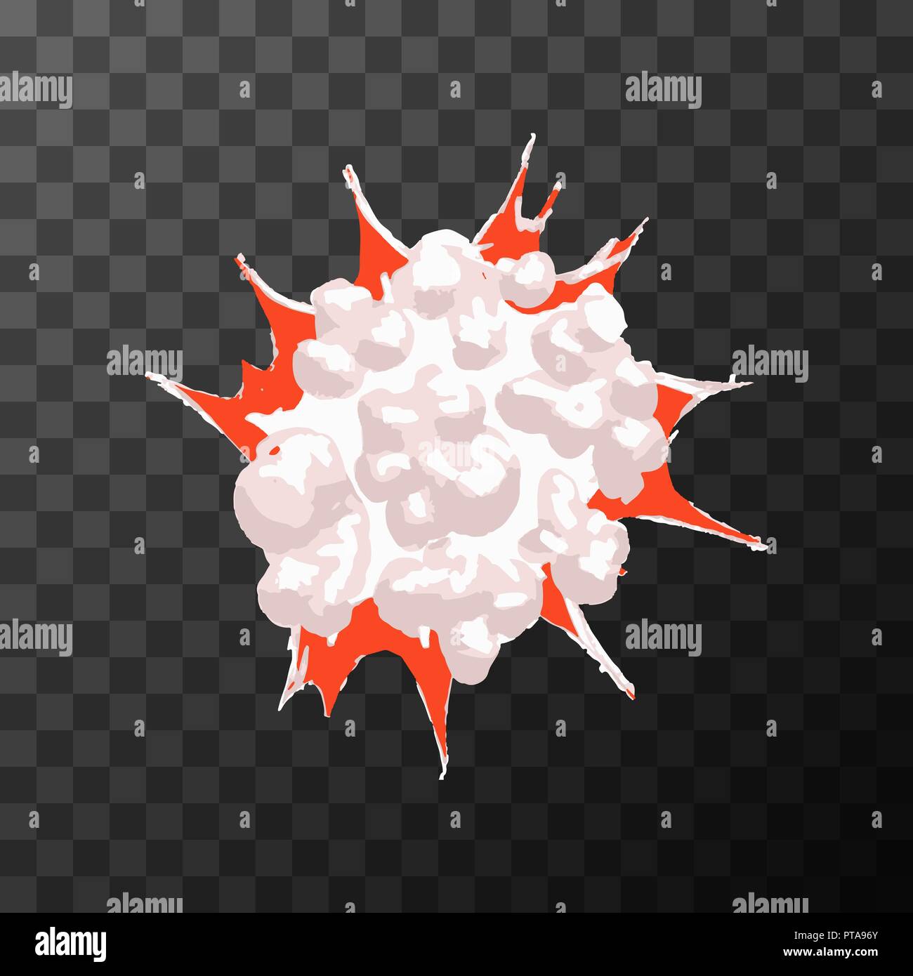 Cartoon red explosion, comics effect Stock Vector Image & Art - Alamy