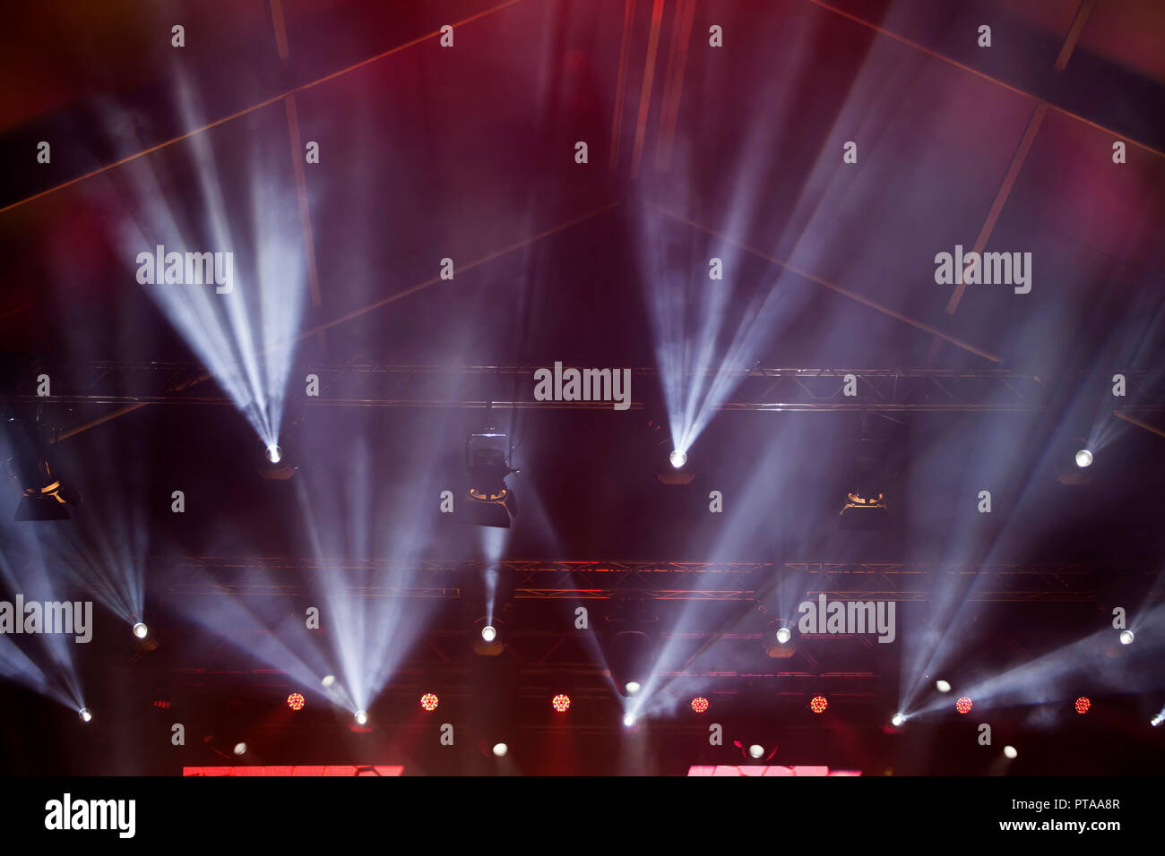Magic stage lights Stock Photo - Alamy