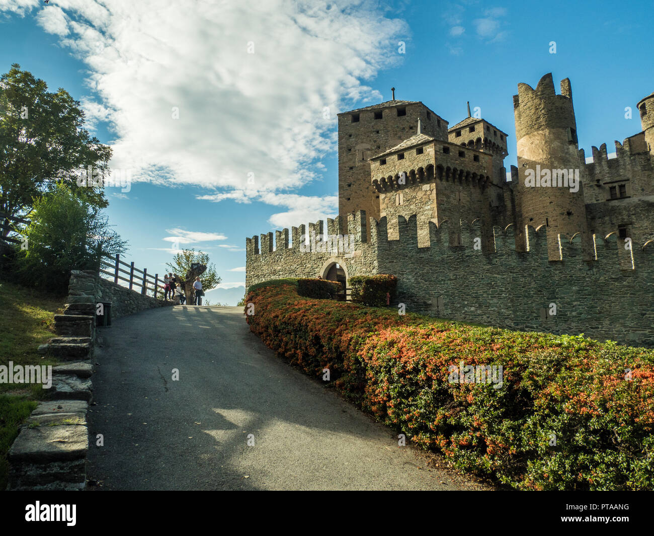 Fenis Castle in the Aosta Valley region NW Italy Stock Photo - Alamy
