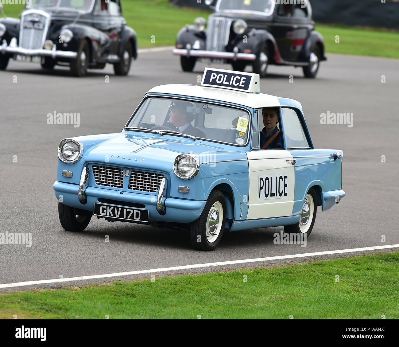 Triumph Herald Police Car, British Transport Parade, Goodwood Revival ...