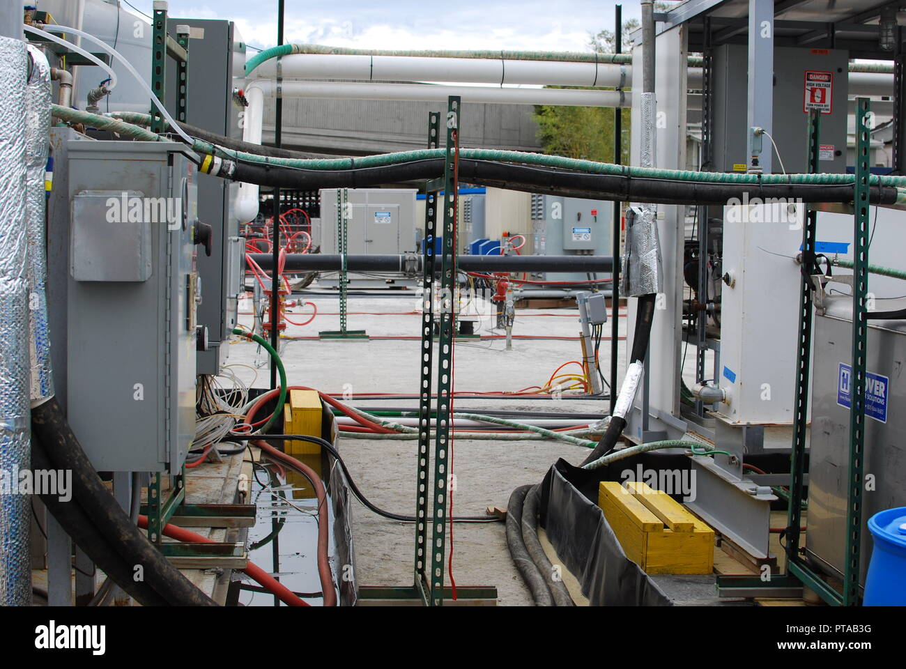 Equipment used at an Environmental Protection Agency Superfund site at ...