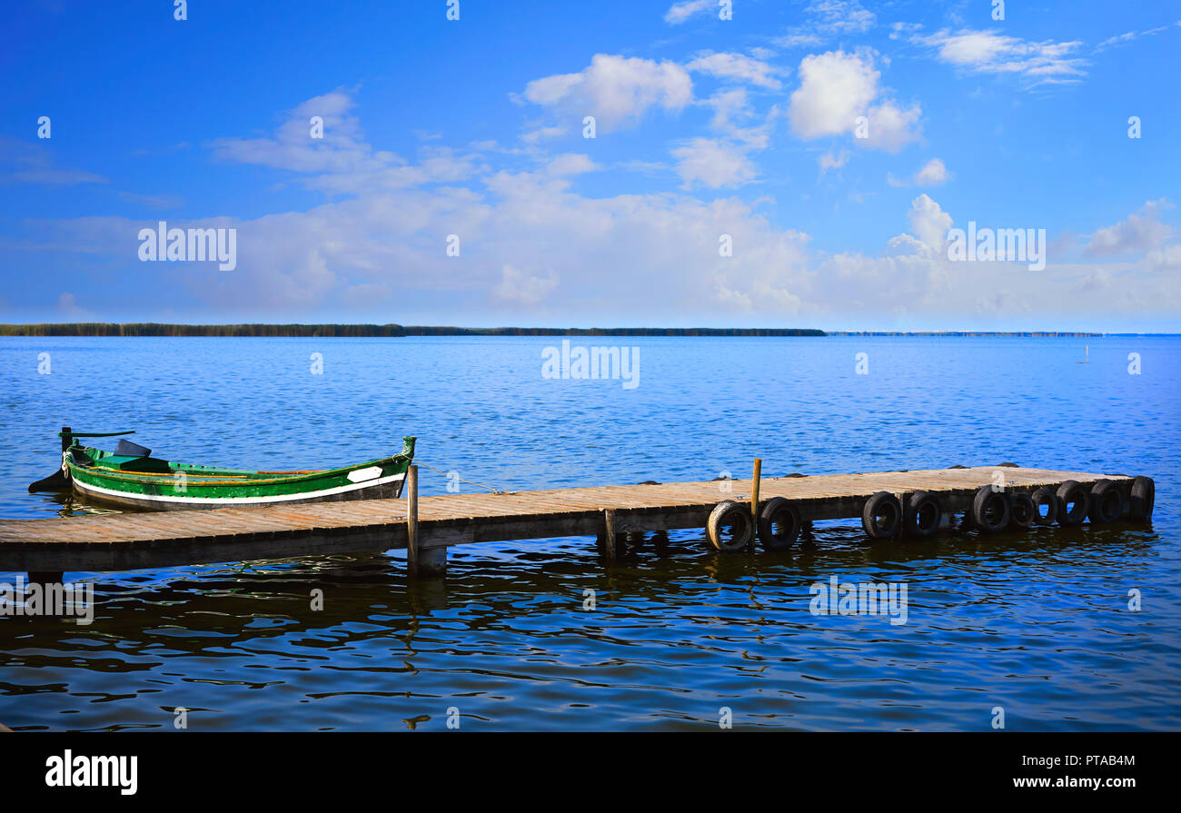 La Albufera lake in Valencia El Saler wetlands of Spain Stock Photo - Alamy
