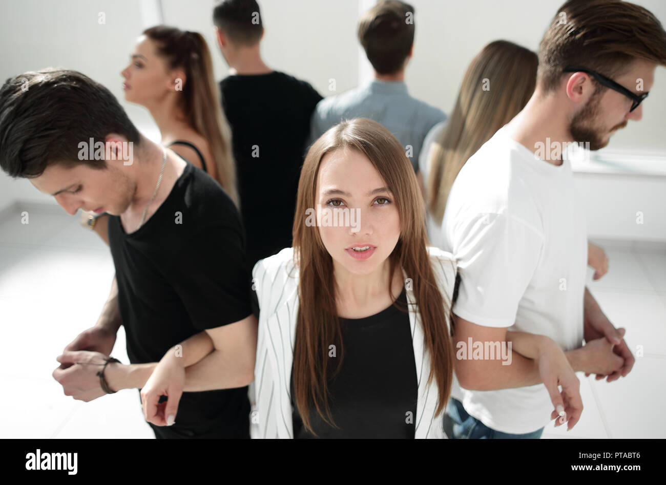 Person standing inside circle hi-res stock photography and images - Alamy