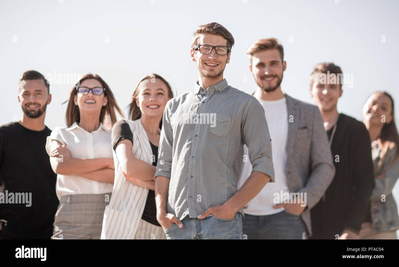 young business team, looks forward confidently Stock Photo - Alamy