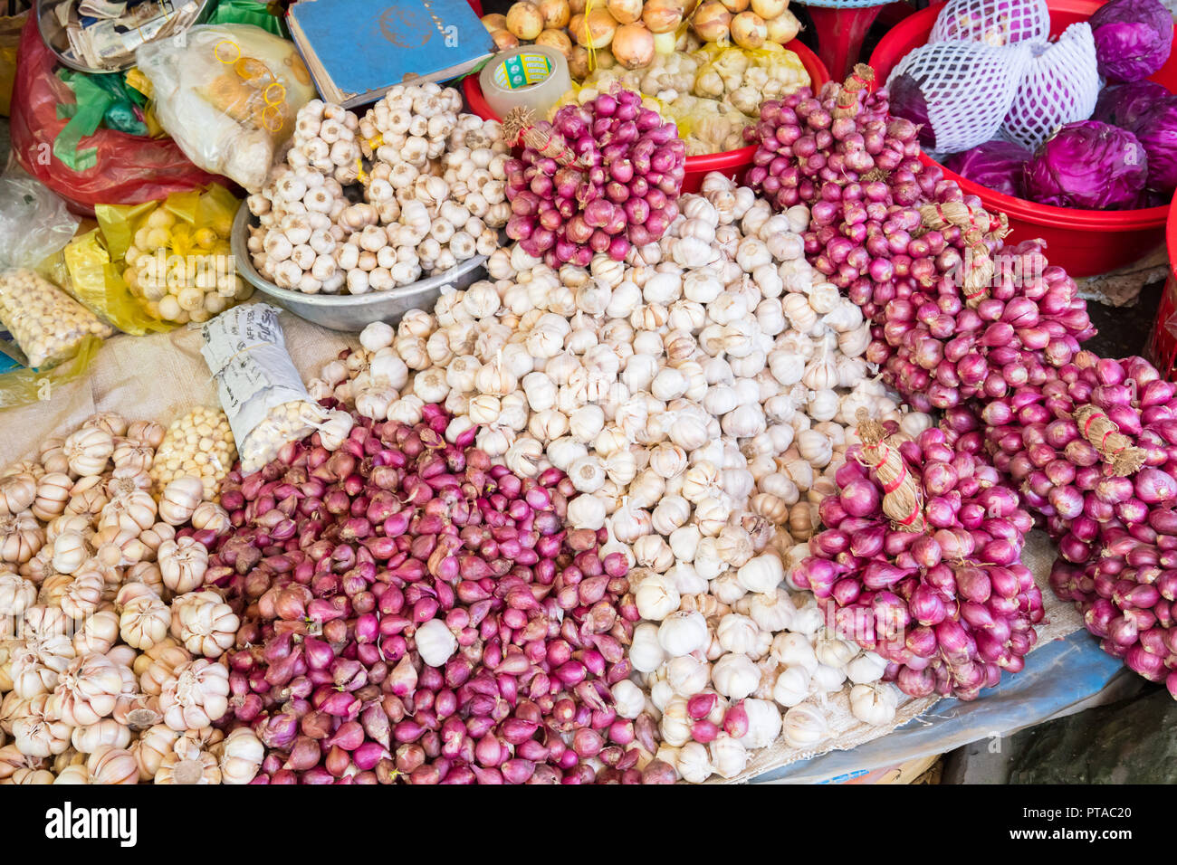 Cai Be Market Stall Stock Photo - Alamy