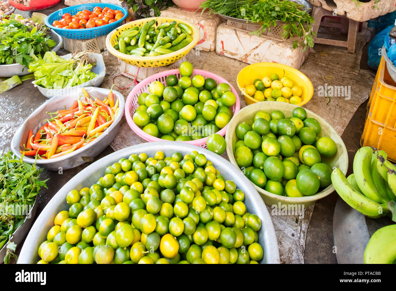 Cai Be Market Stall Stock Photo - Alamy