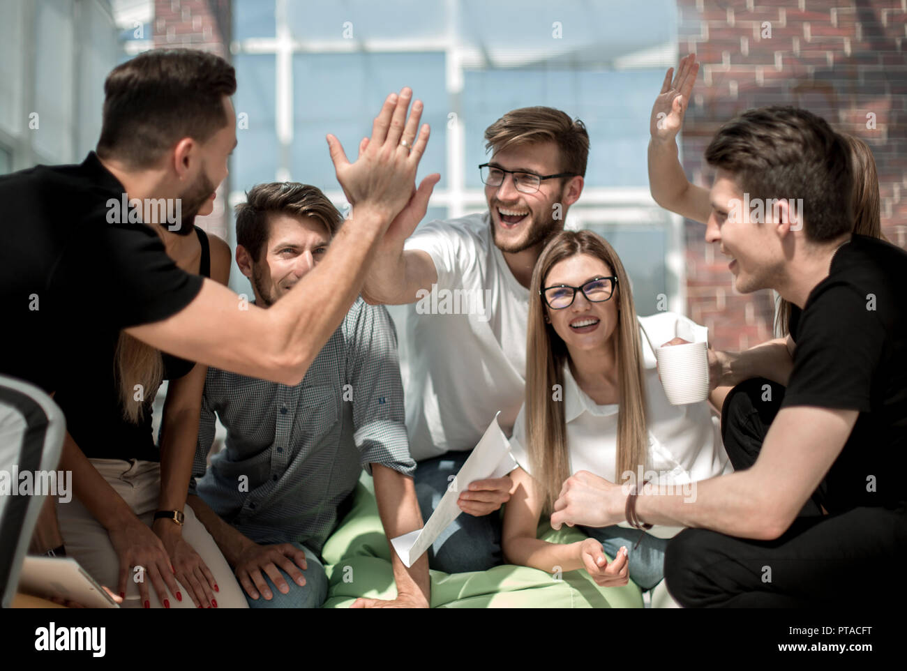 creative business team starts a new business project Stock Photo - Alamy
