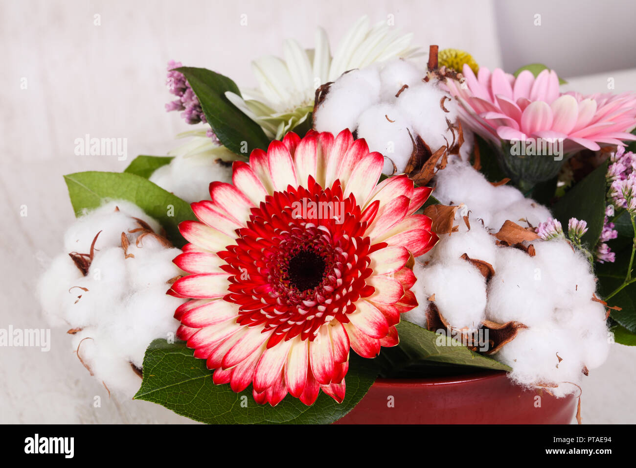 Romance bouquet with various flower Stock Photo - Alamy