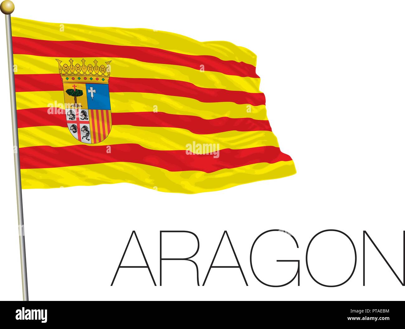 The arms of aragon Stock Vector Images - Alamy