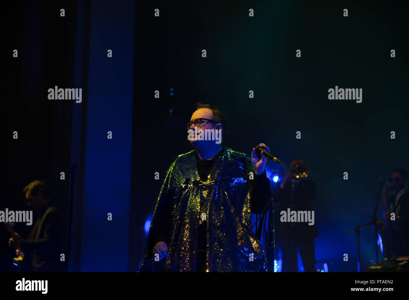 St. Paul and The Broken Bones: lead singer, Paul Janeway Stock Photo ...