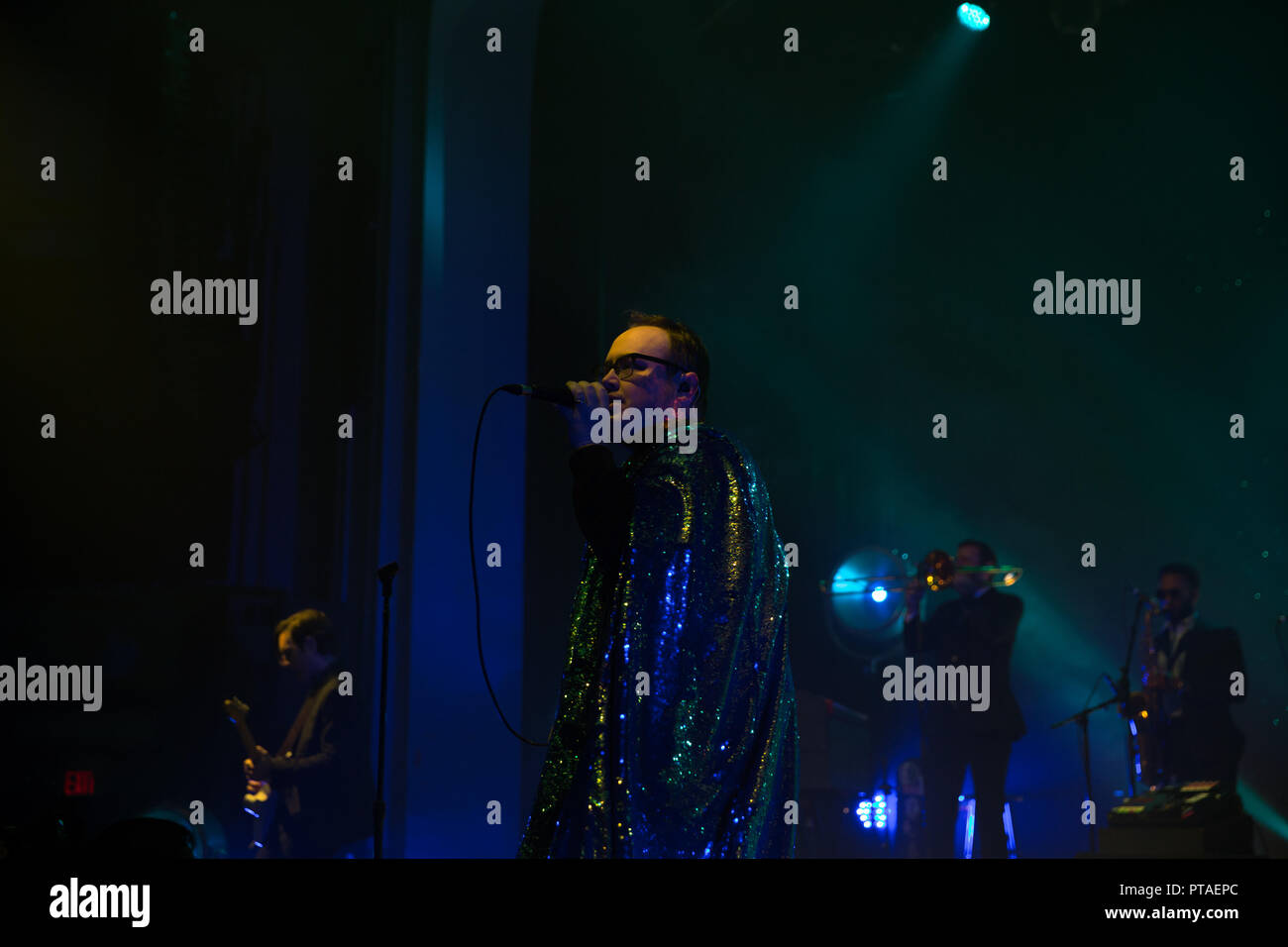 St. Paul and The Broken Bones: lead singer, Paul Janeway Stock Photo ...