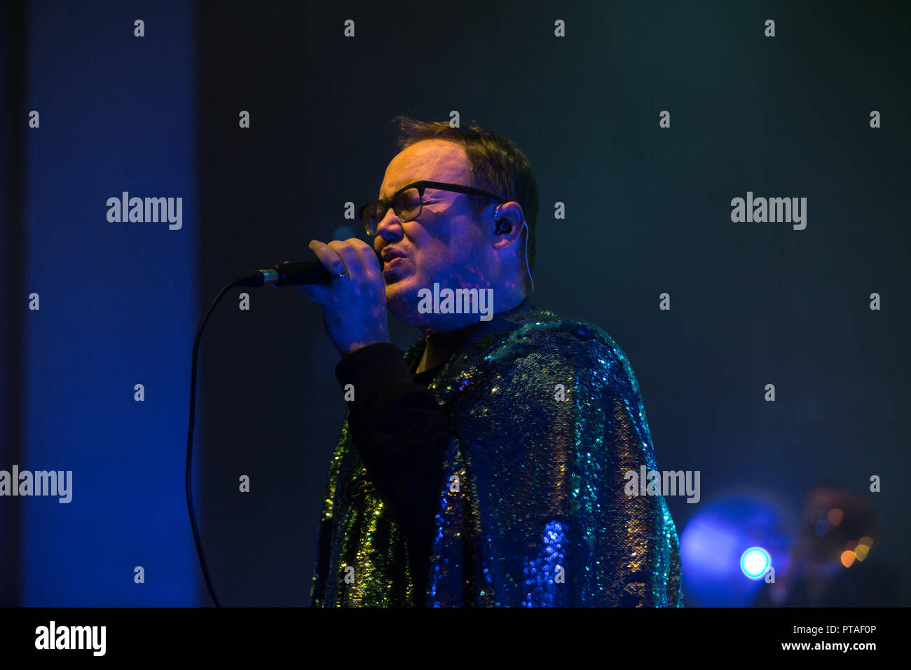 St. Paul and The Broken Bones: lead singer, Paul Janeway Stock Photo ...