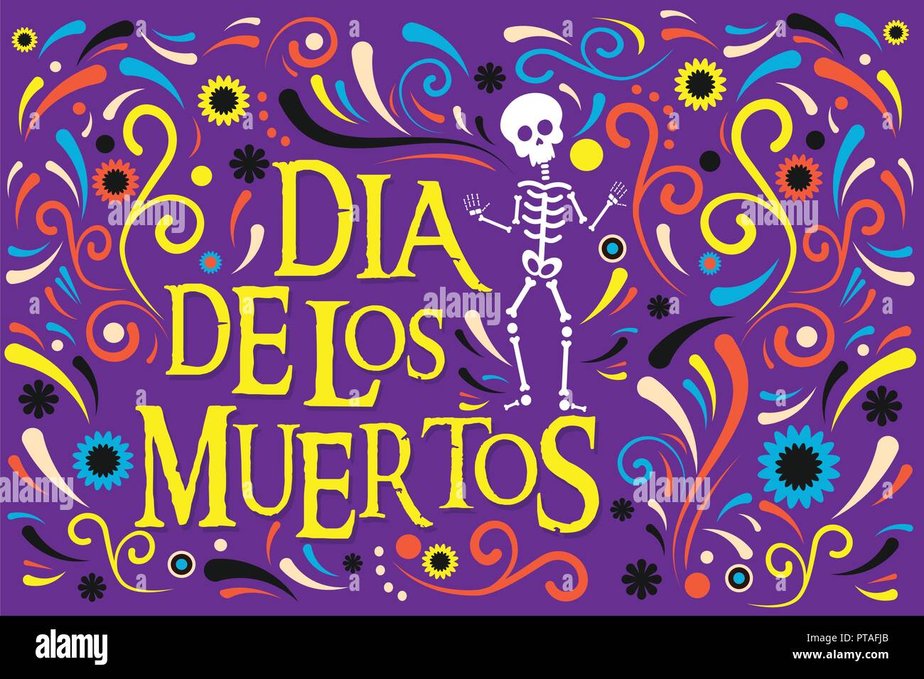 Celebration mexican day dead Stock Vector Images - Alamy