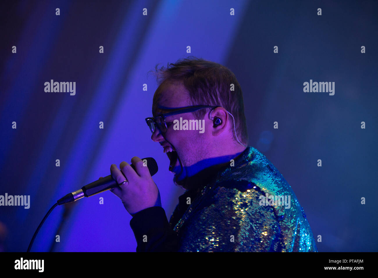 St. Paul and The Broken Bones: lead singer, Paul Janeway Stock Photo ...
