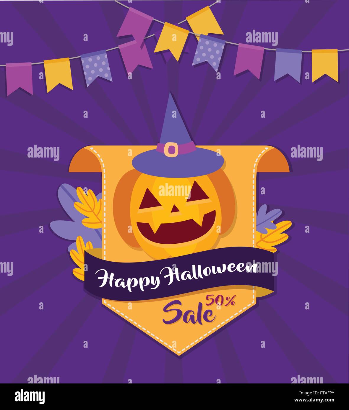 Halloween special offer sale off poster design vector illustration ...