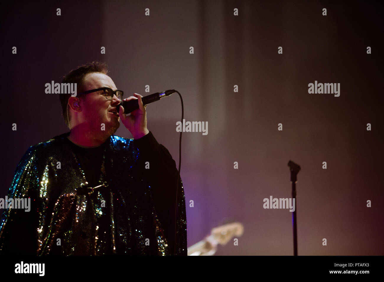 St. Paul and The Broken Bones: lead singer, Paul Janeway Stock Photo ...