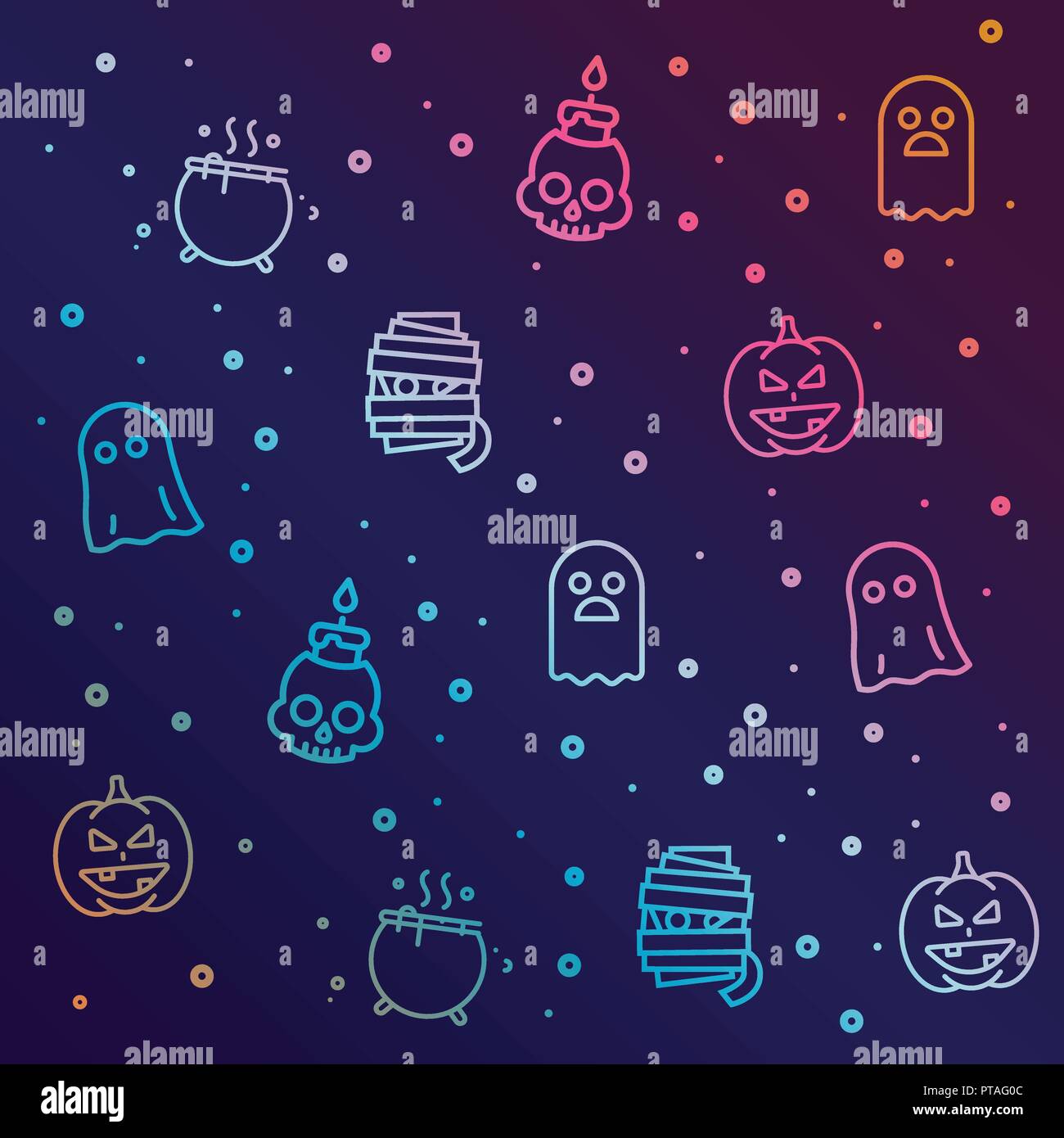 Halloween pattern background vector illustration Stock Vector Image ...