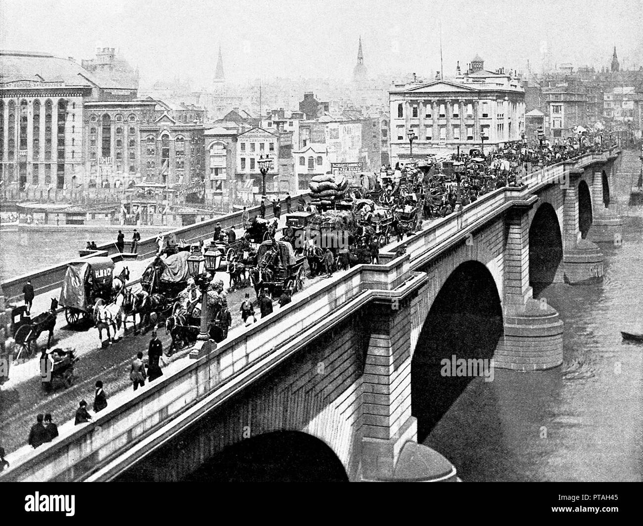 London Bridge early 1900s Stock Photo - Alamy