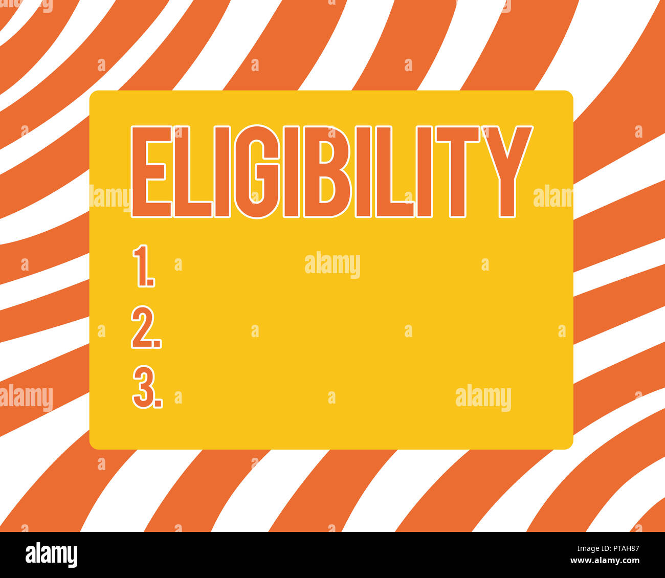 Text sign showing Eligibility. Conceptual photo State of having the ...