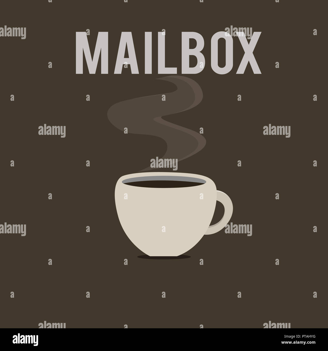 Word writing text Mailbox. Business concept for Box mounted on post ...