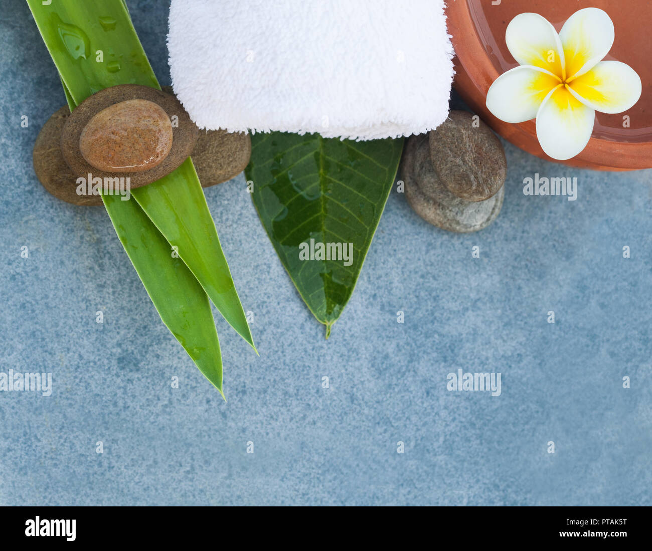 Top view spa objects hi-res stock photography and images - Alamy