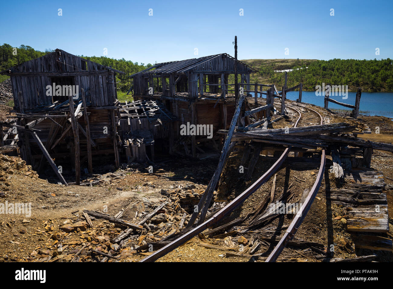 Abandoned, old copper mine called Christianus Sextus - one of many ...