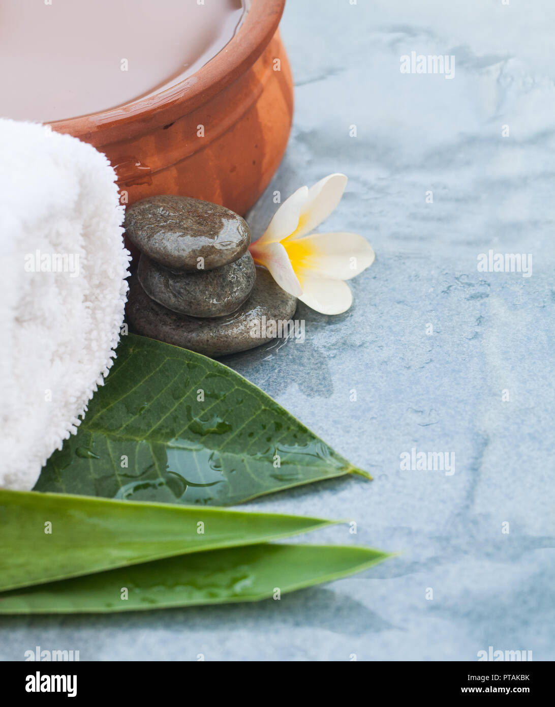 Spa natural objects for relax massage treatment Stock Photo - Alamy