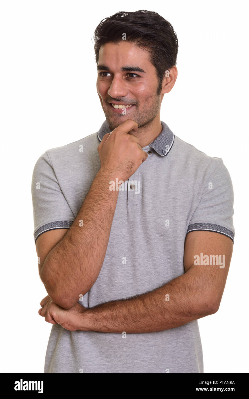 Handsome persian man against white hi-res stock photography and images ...